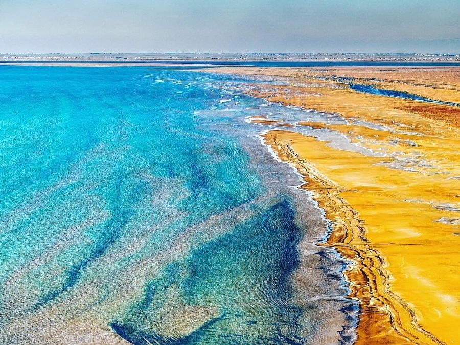 The only island of the Iranian coast of the Caspian Sea, Ashuradeh ...